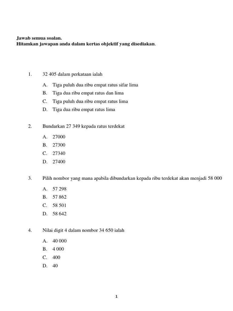 Tukaran Asas Unit | PDF