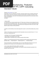 Control Key vs. Standard Value Key in SAP PP | PDF