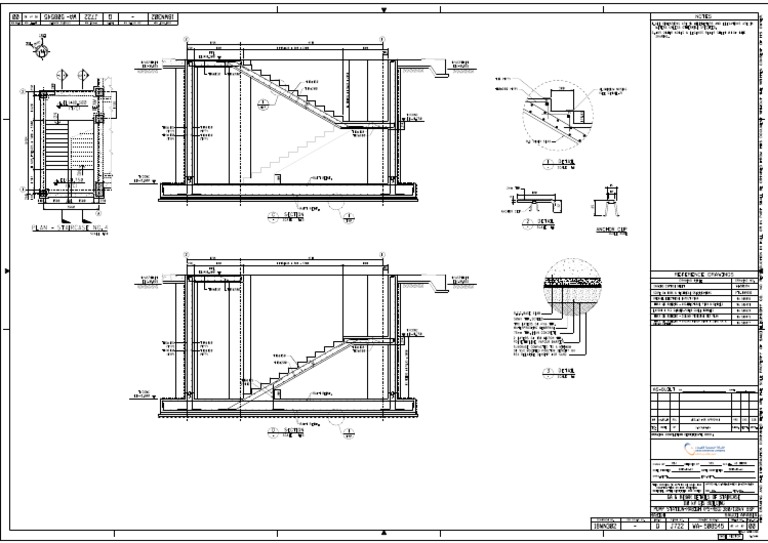 GA & Rebar Detail of Staircase | PDF | Building Technology | Pedestrian ...