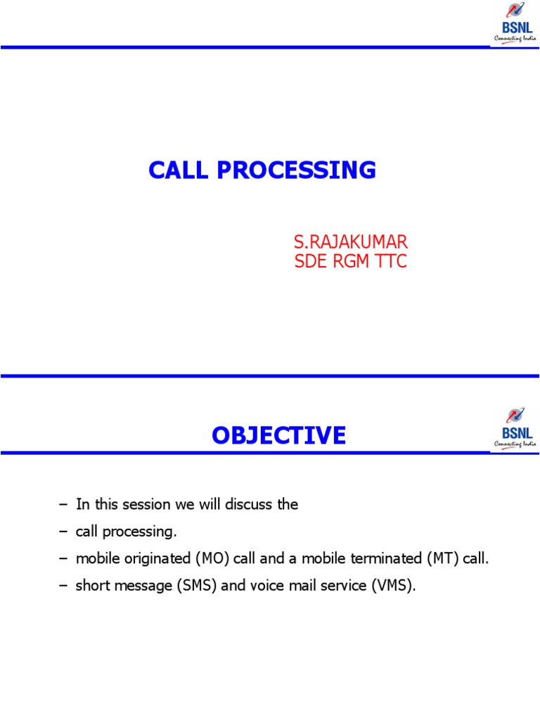 Call Processing | PDF | Telephone Exchange | Computer Network
