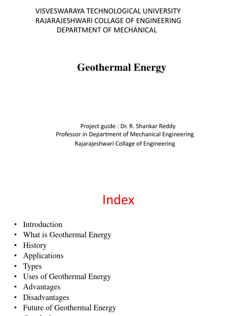 Geothermal Energy | PDF | Geothermal Energy | Energy Development