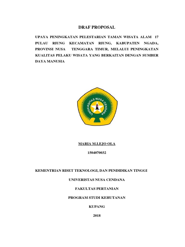 Draf Proposal Mitha | PDF