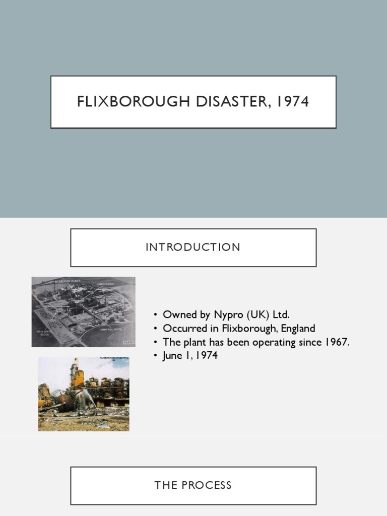 Flixborough Disaster 1974 | PDF | Energy Technology | Chemical Engineering