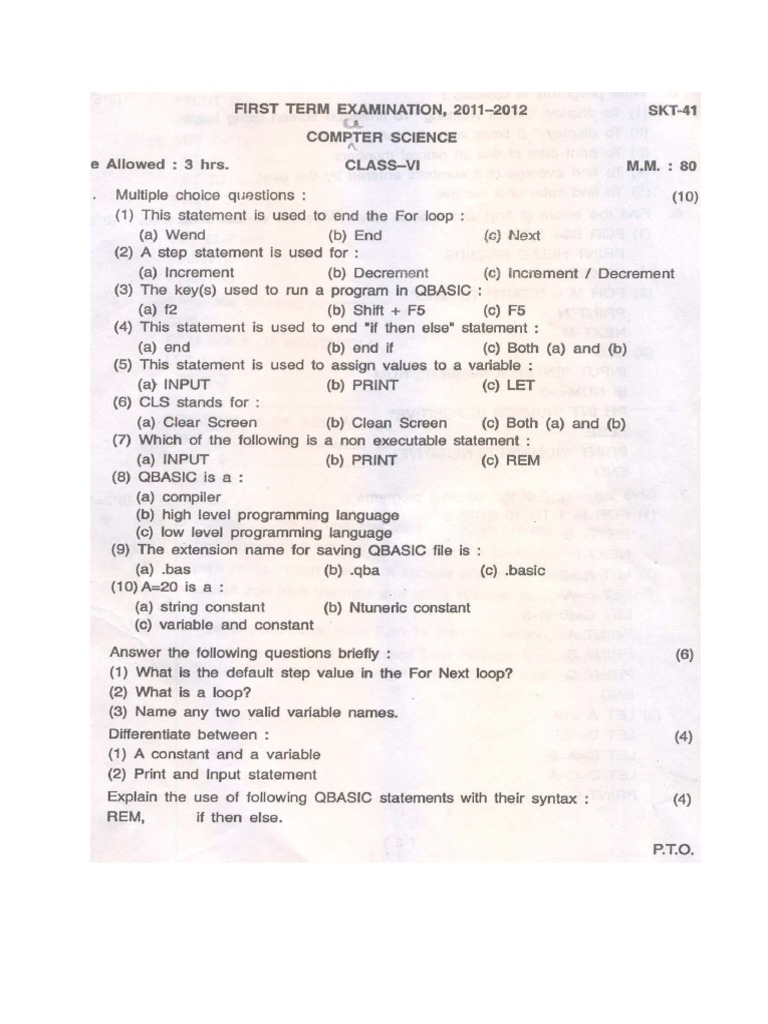 Computer Qbasic Pdf Pdf 3876