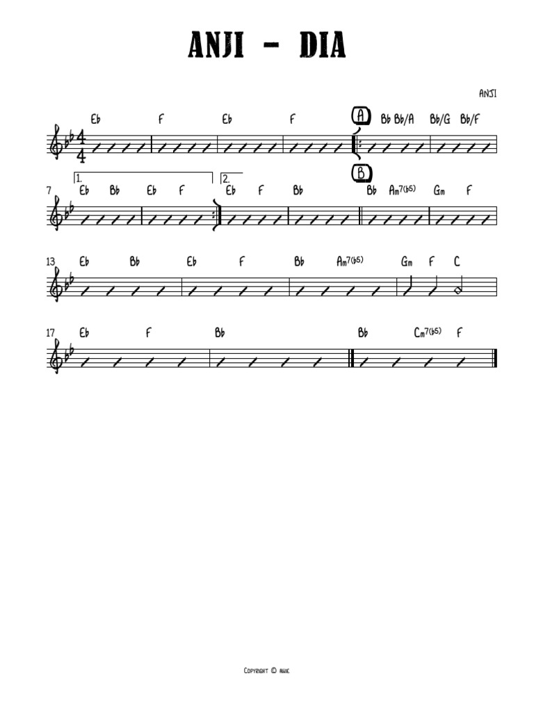 Anji - Dia - Full Score | PDF