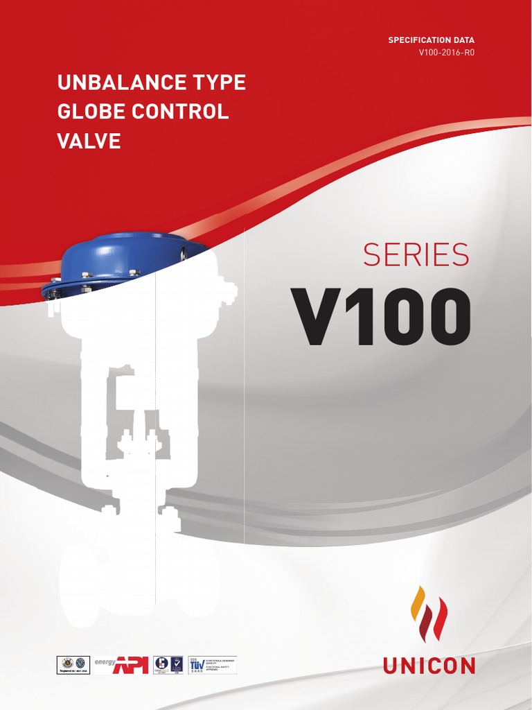 V100 globe control valve specification | PDF | Valve | Stainless Steel