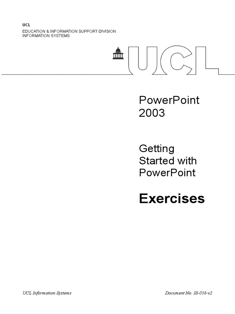 Getting Started with PowerPoint Exercises | PDF | Microsoft Power Point ...