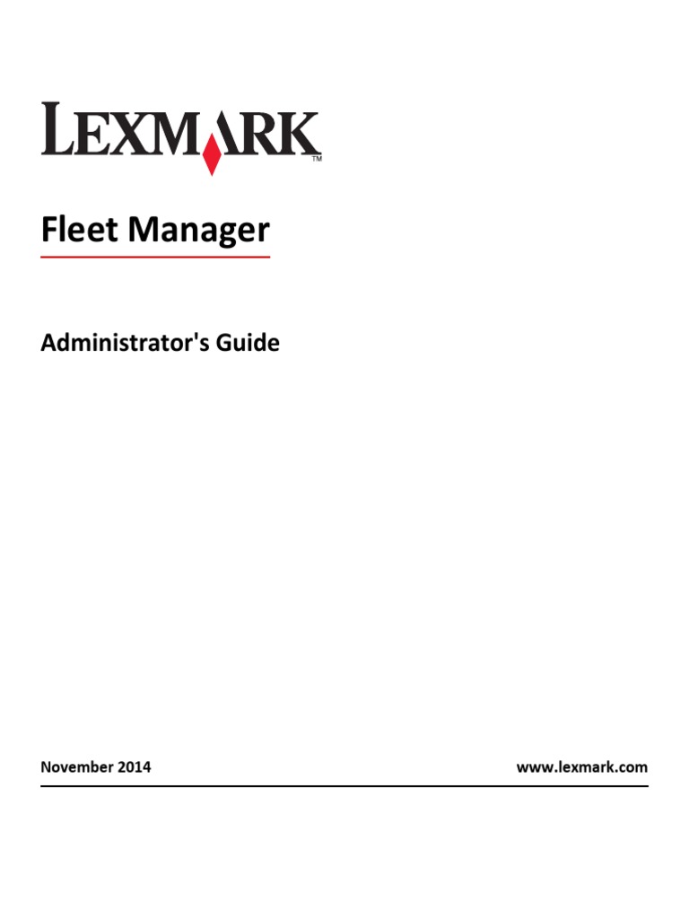 Lexmark FleetManager AdminGuide en | PDF | Port (Computer Networking ...