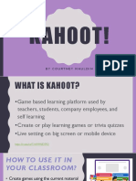 Kahoot! Guide for Teachers | PDF | Distance Education | Computing