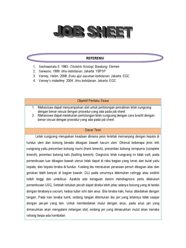 Job Sheet | PDF