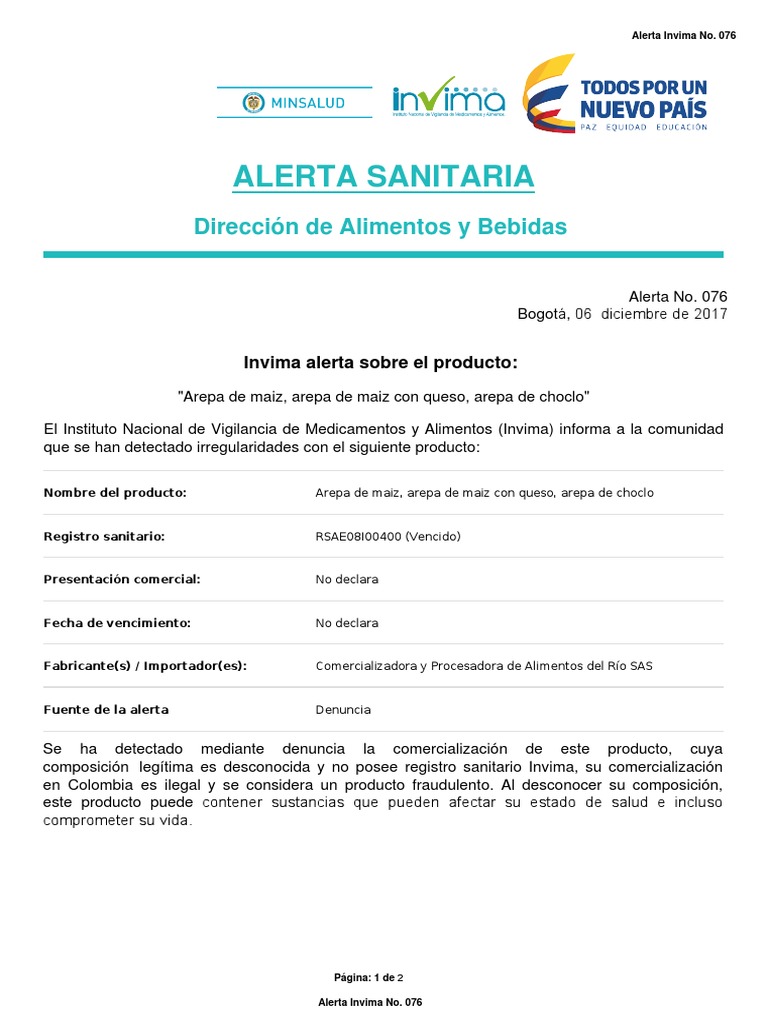 Alerta Sanitaria | PDF | Maíz | Salud y bienestar
