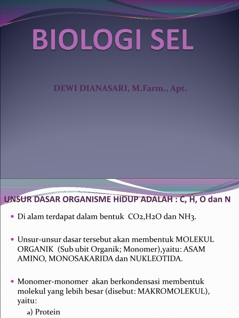 Biologi Sel | PDF