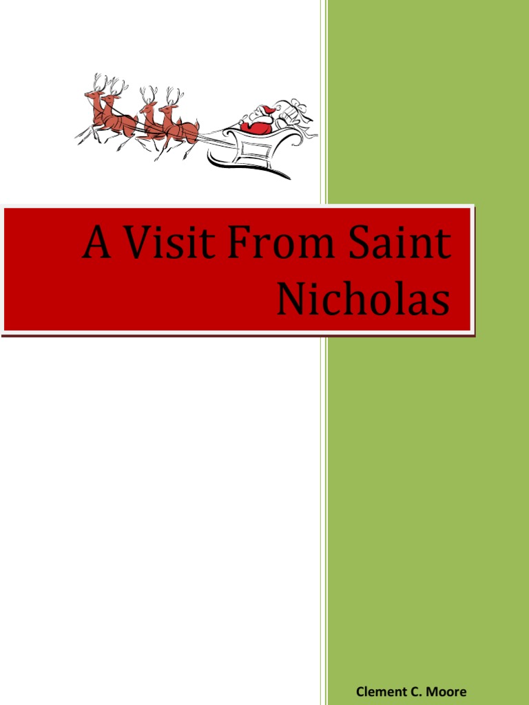 A Visit From Saint Nicholas 2 | PDF | Santa Claus's Reindeer | Santa Claus