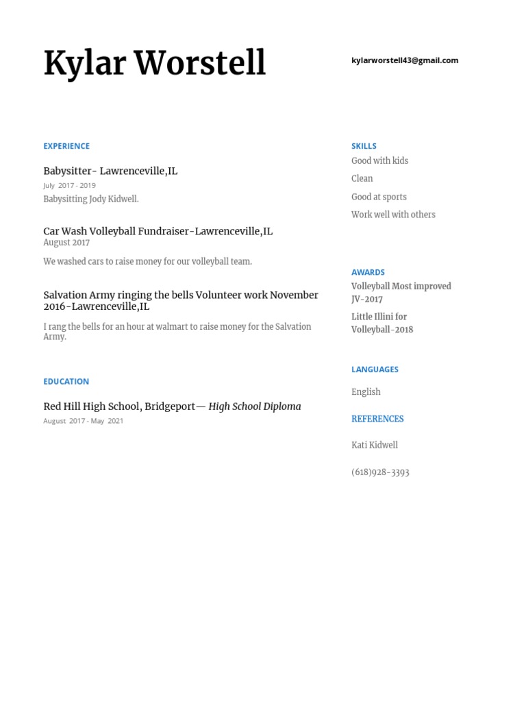 Kylar Worstell Resume Draft | PDF