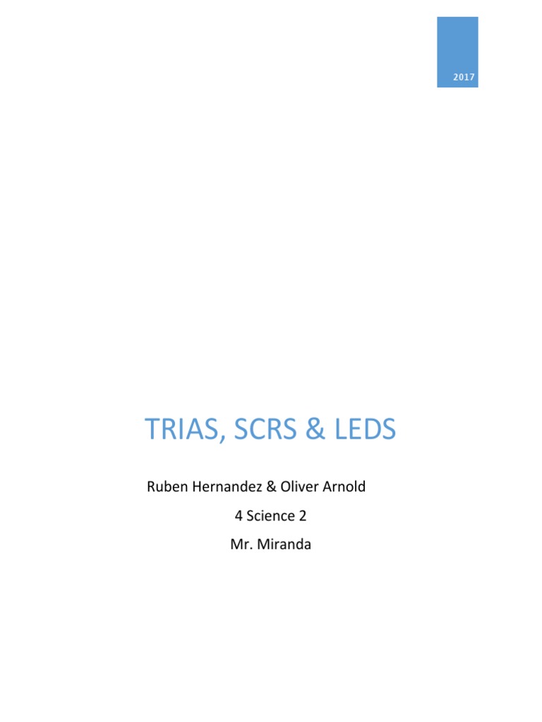 Handout Triacs, LEDS & SCRS | PDF