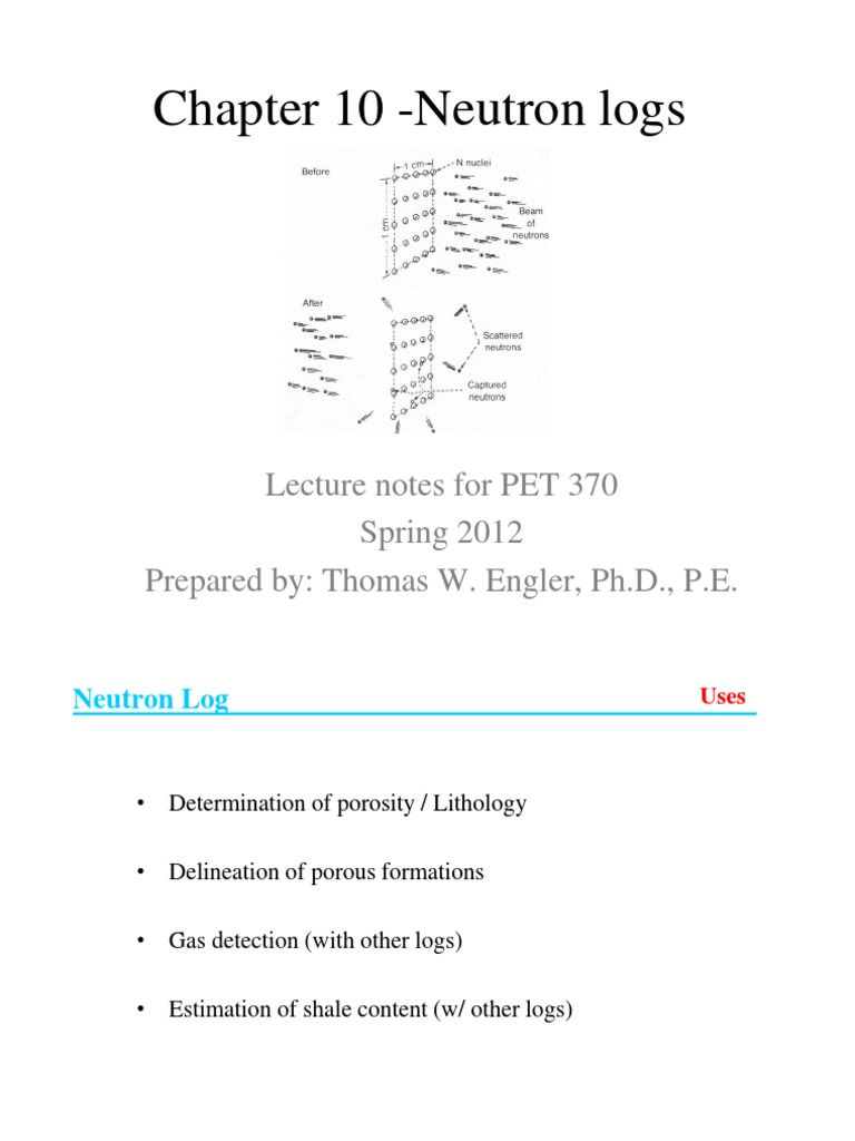 Understanding Neutron Logs: Theory, Principles, Types, Uses, and ...