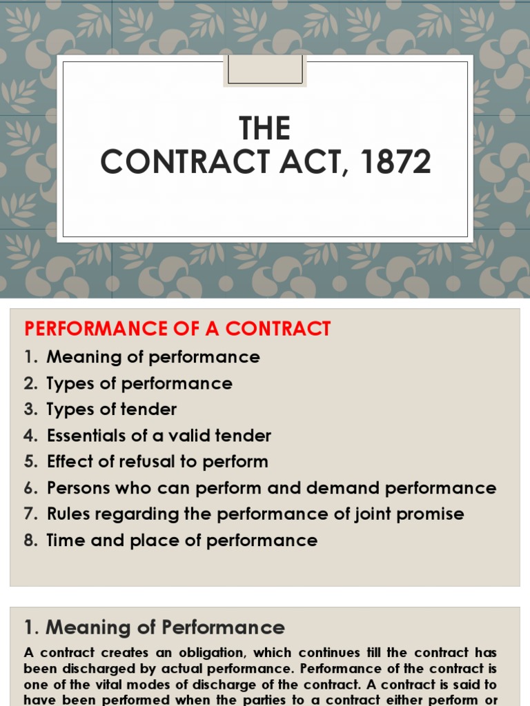 THE Contract Act, 1872 | PDF | Guarantee | Indemnity