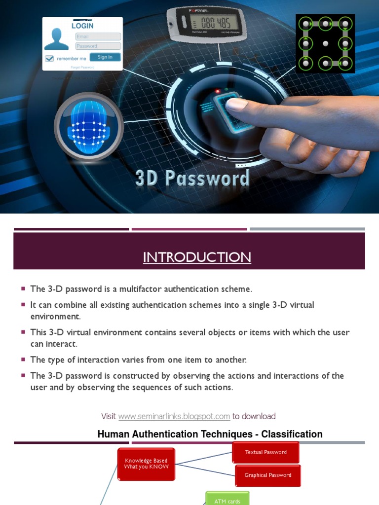 3D Password | PDF | Password | Authentication