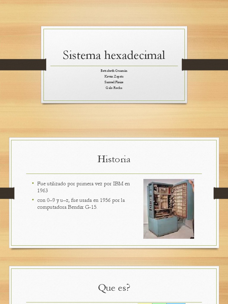 Sistema Hexadecimal | PDF | Decimal | Áreas de informática