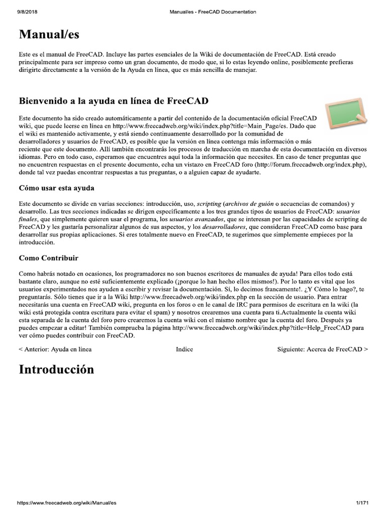 Manual - Es - FreeCAD Documentation PDF | PDF
