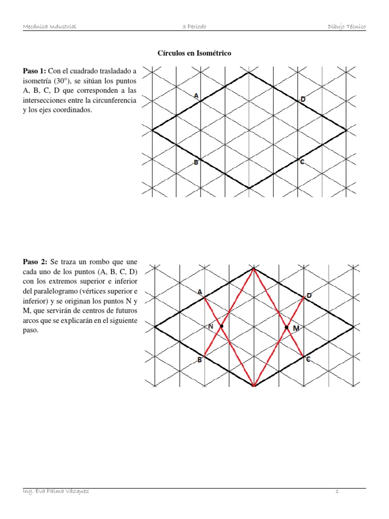 Círculos en Isométrico | PDF