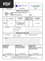 Form Persetujuan Material Lembar Approval | PDF