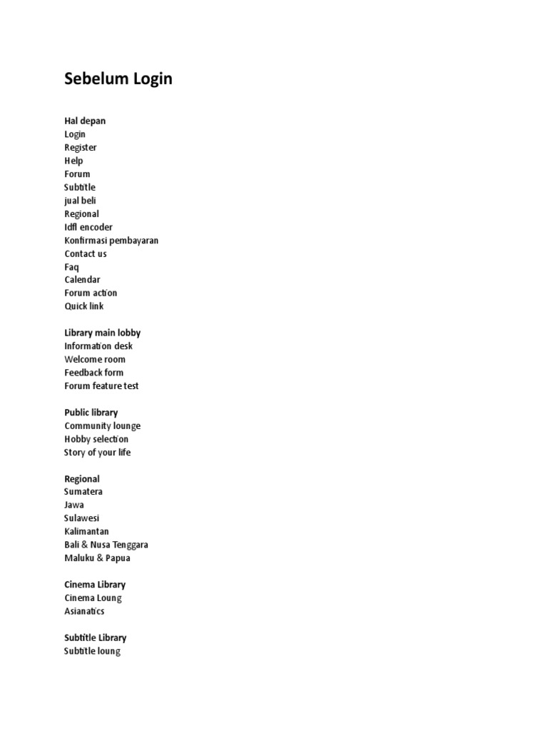 Struktur Navigasi Web | PDF | Computing | Media Technology