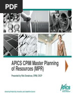 CCOR Quick Reference | PDF | Supply Chain | Supply Chain Management