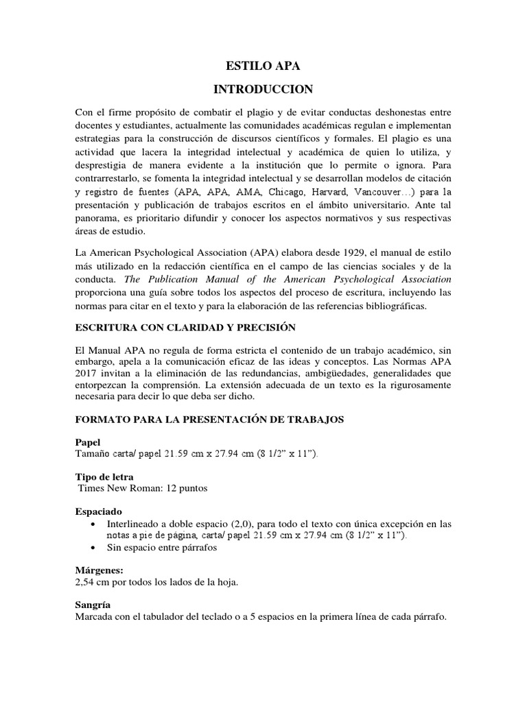 Estilo Apa | Estilo apa