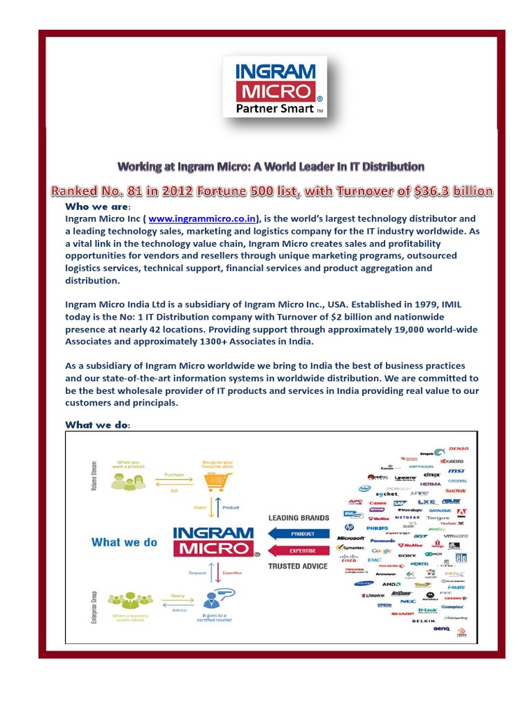 Ingram Micro Details PDF | PDF