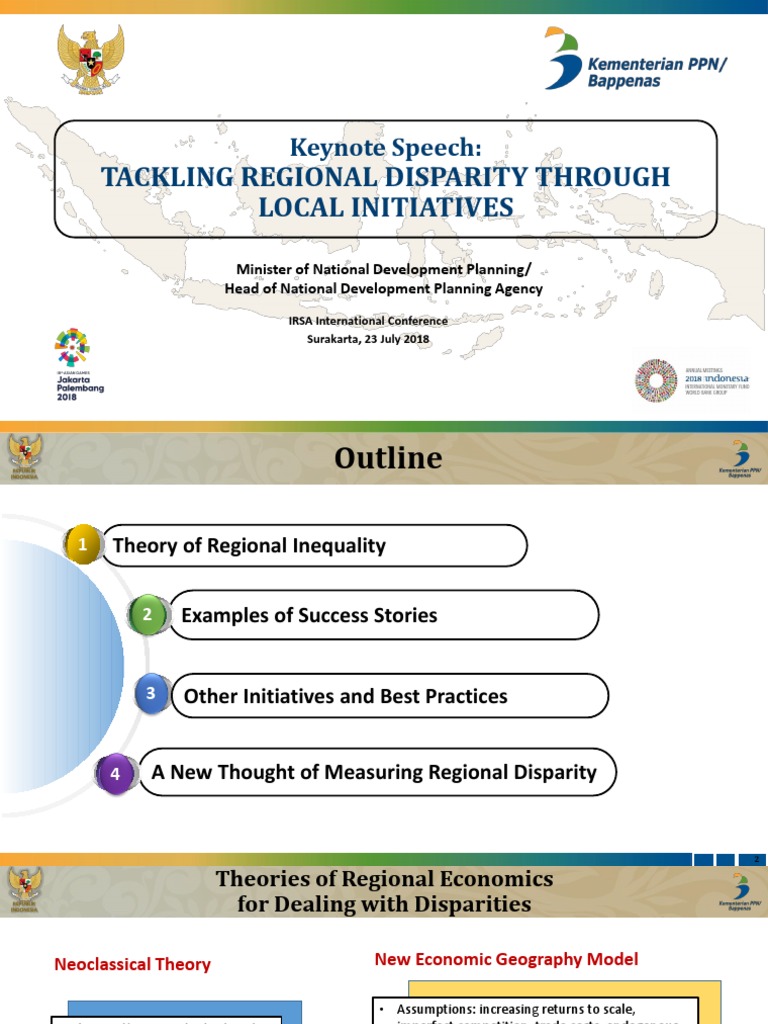 Keynote 1 IRSA 2018 (Prof Bambang Brodjonegoro) | PDF | Economic Development | Economic Inequality