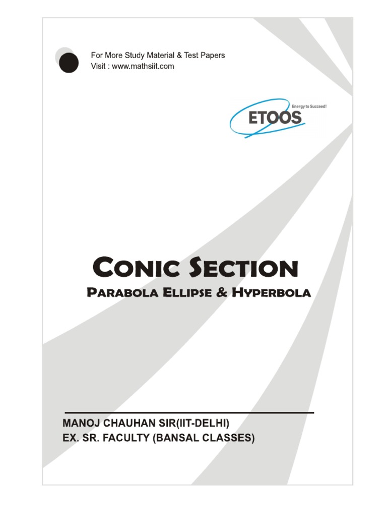 Conic Sections Notes-371 | PDF | Ellipse | Perpendicular