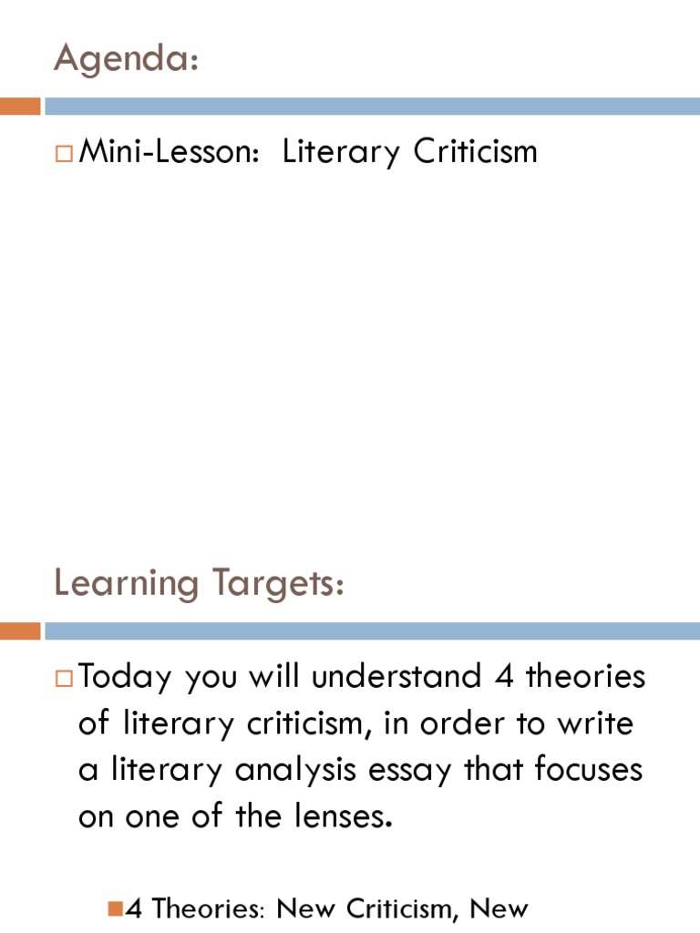 Understanding Literary Criticism Lenses | PDF