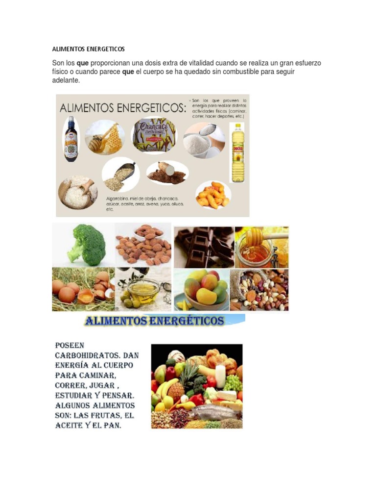 ALIMENTOS ENERGETICOS | Cereales | Legumbre