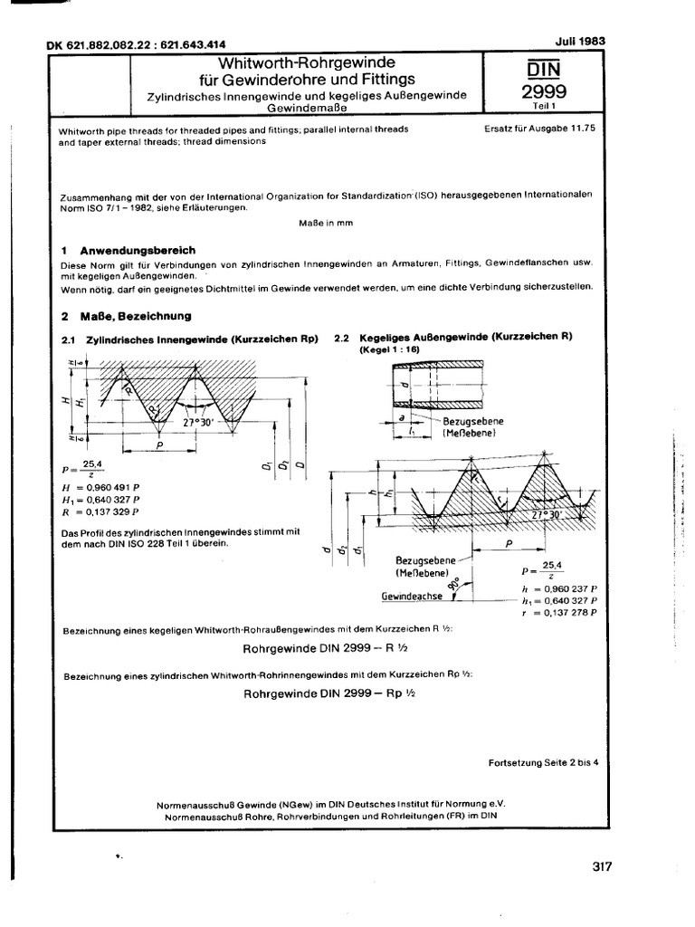 Din 2999 PDF | PDF