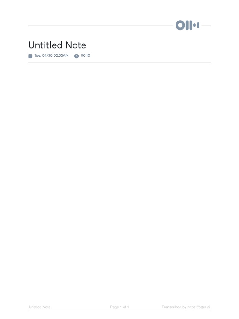 0 Note 20190430 1525 Otter - Ai | PDF