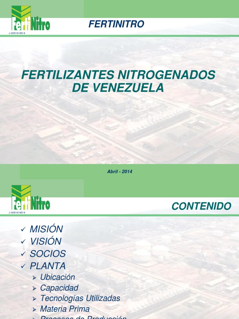 Presentaciones Fertinitro PROCESOS Rev4 Corta | PDF | Urea | Amoníaco