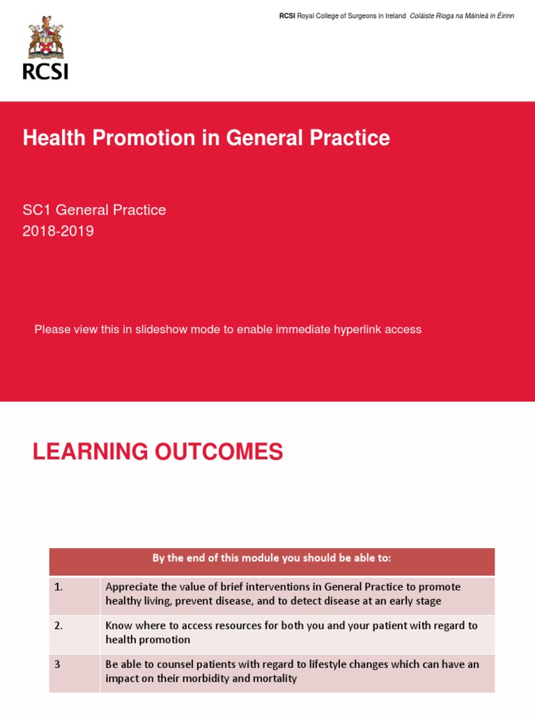 Health Promotion Strategies in General Practice | PDF | Smoking ...