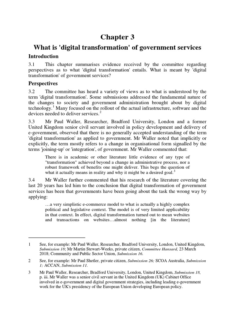 What Is Digital Transformation Of Government Services Pdf E