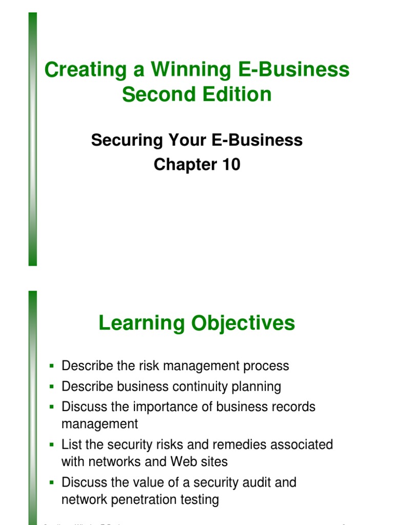 Creating A Winning E-Business Second Edition | PDF | Electronic Business | Computer Security