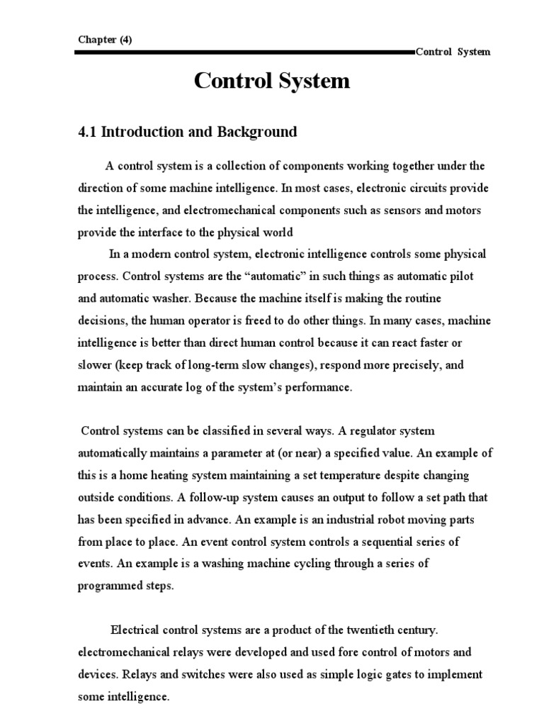 CH4 Control System | PDF | Control Theory | Control System