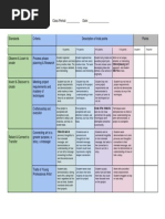 Still Life Drawing Rubric | PDF | Composition (Visual Arts) | Shadow