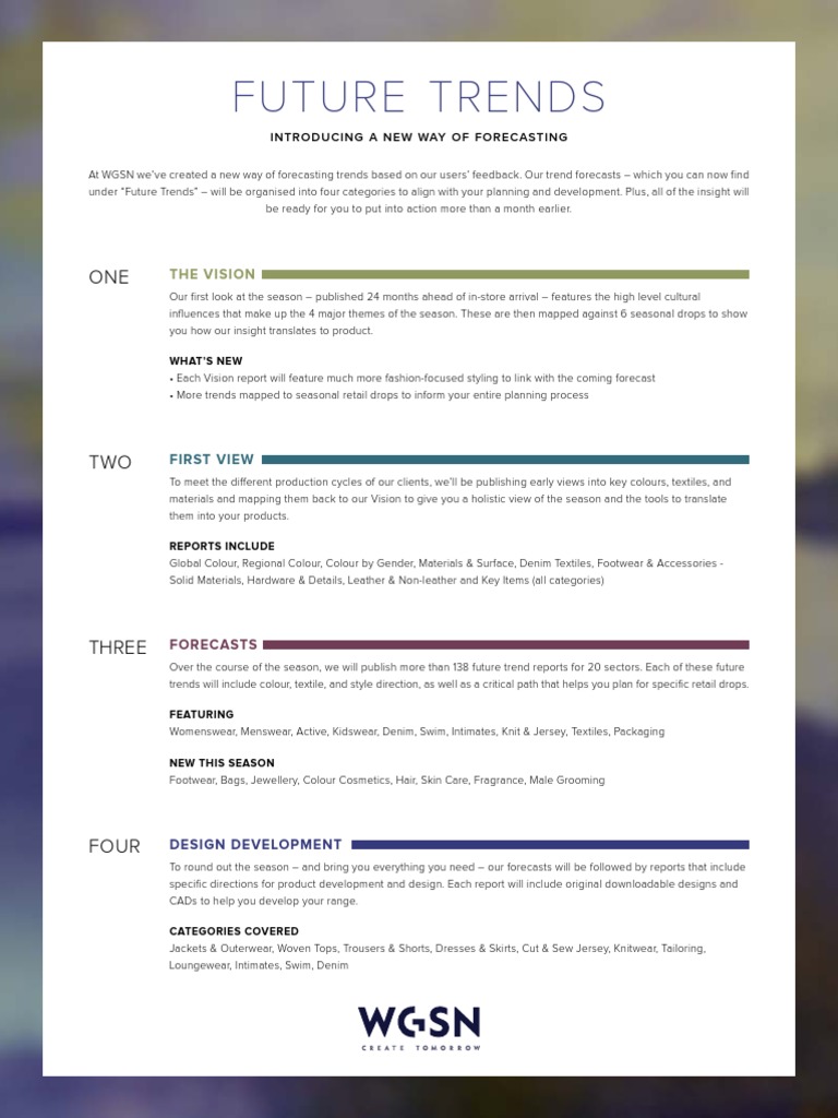 WGSN Future Trends en PDF | PDF | Fashion | Cosmetics