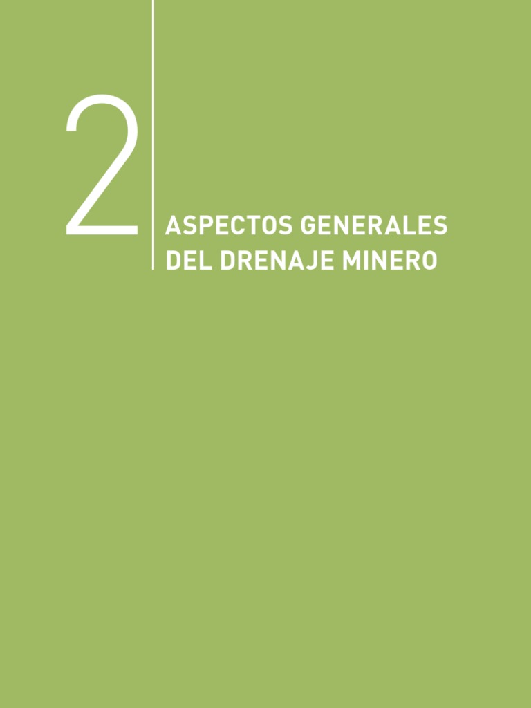 Manejo Drenaje | PDF | Ácido | Minería