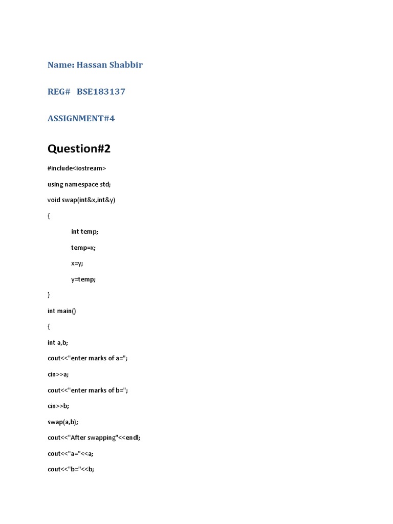 Itp Assignment 4 Pdf Software Engineering Computer Programming 3064