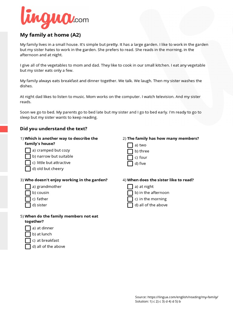 Activities My Family Routine | PDF