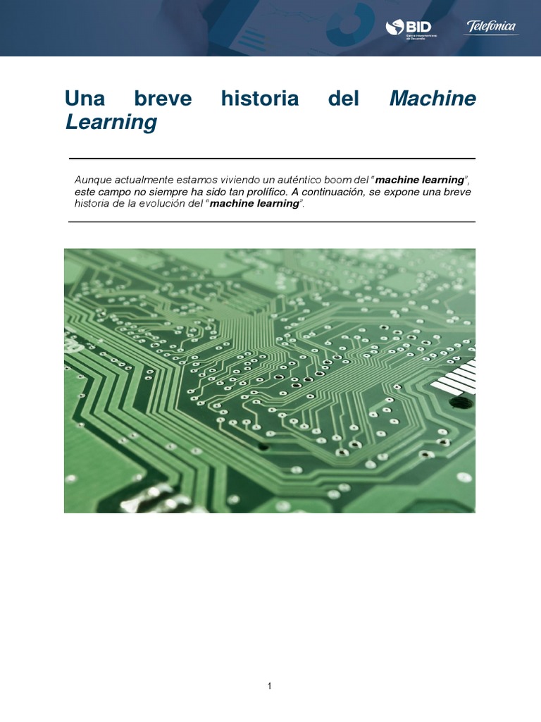 Historia del Machine Learning | PDF | Inteligencia artificial ...