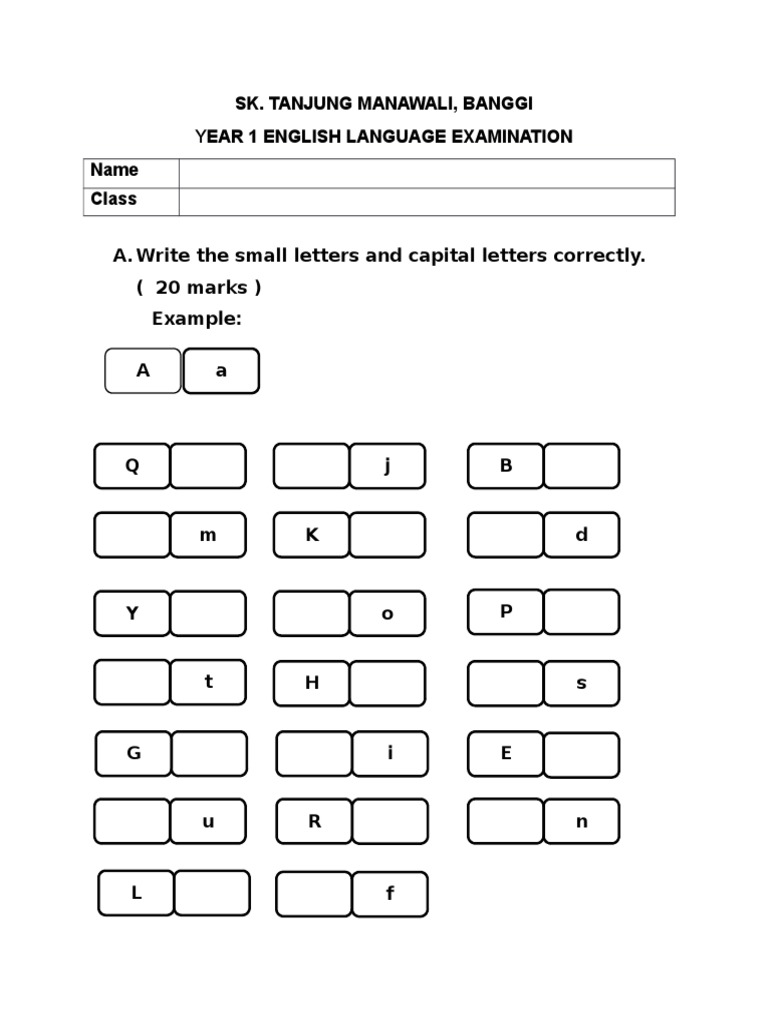 Year 1 Exam Bi | PDF