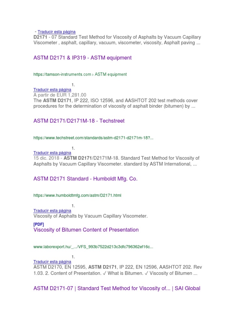 ASTM D2171 & IP319 - ASTM Equipment: A Partir de EUR 1,281.00 | PDF