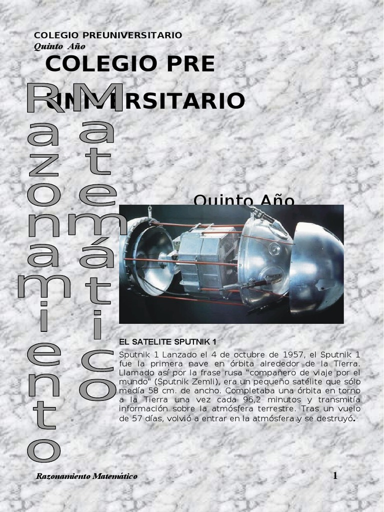 RM 5to Sec IIT PDF | PDF | Hora | Sputnik 1
